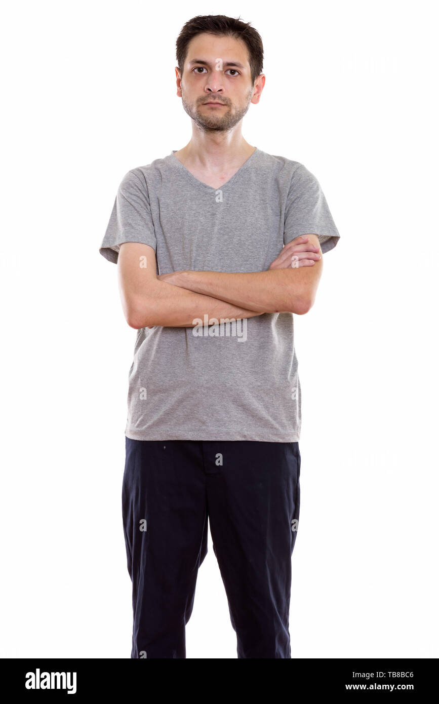 Skinny man standing Cut Out Stock Images & Pictures - Alamy