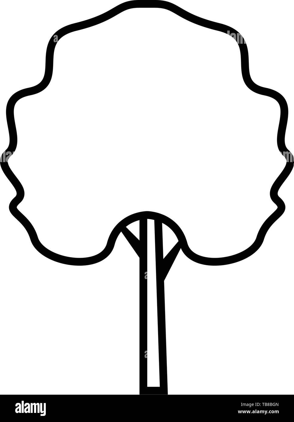 Flat tree icon vector Stock Vector Image & Art - Alamy