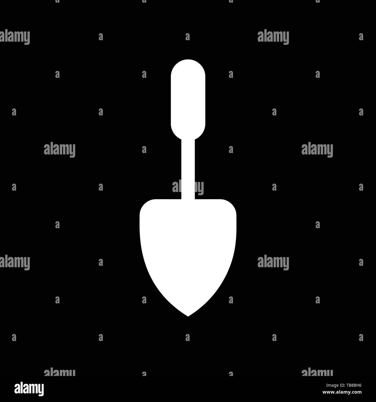 Garden trowel icon in flat style - vector Stock Vector Image & Art - Alamy