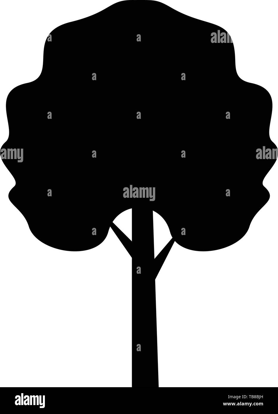 Flat tree icon hi-res stock photography and images - Alamy