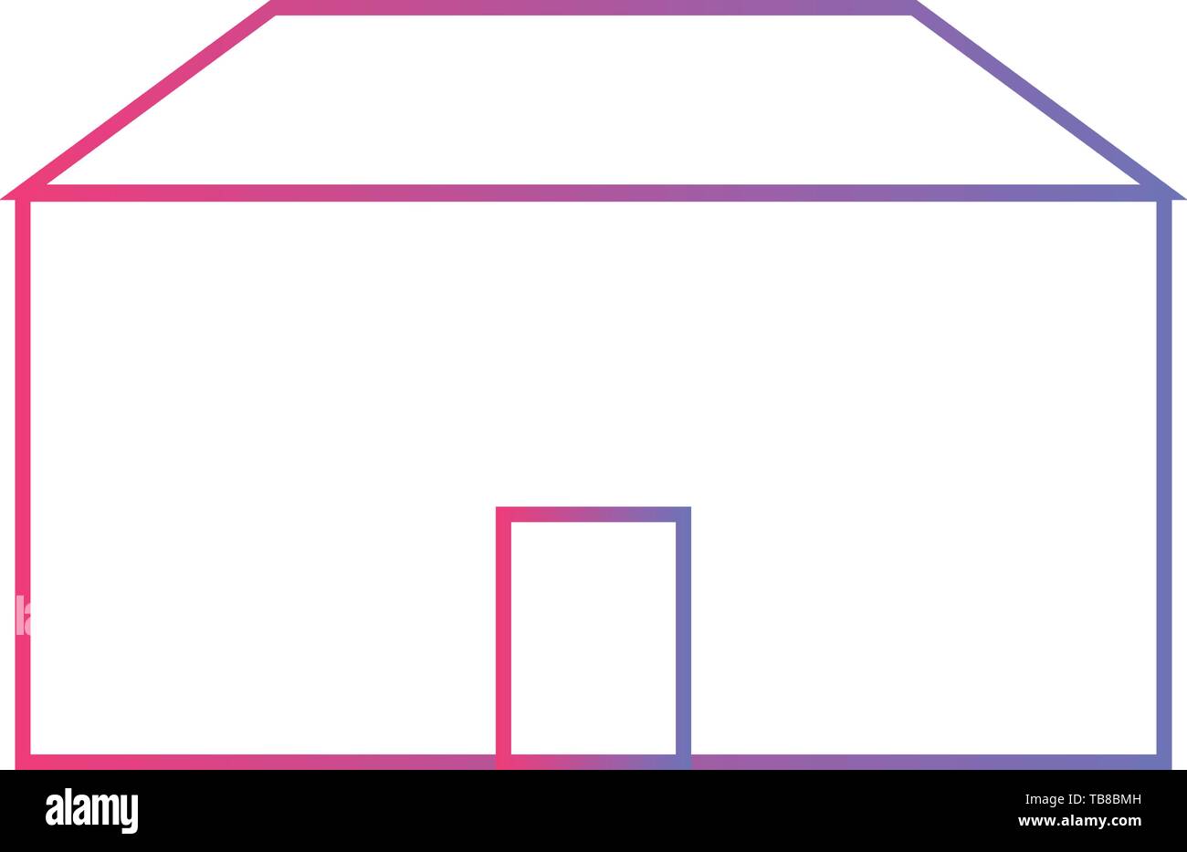 Home icon - House sign vector - outline Stock Vector Image & Art - Alamy