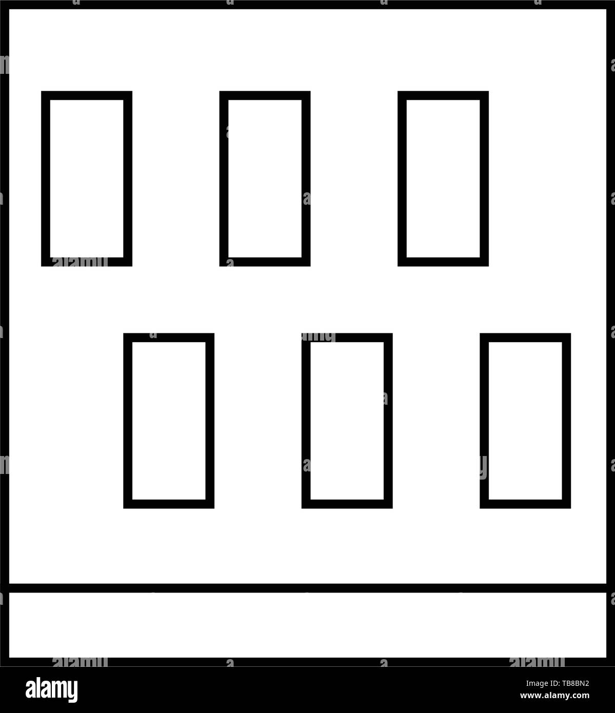 Home icon - House sign vector - outline Stock Vector Image & Art - Alamy