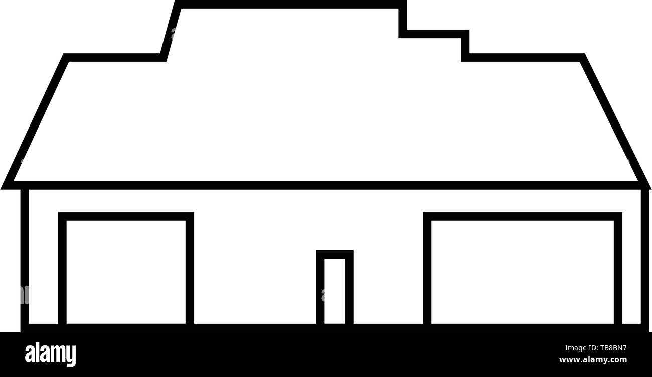 Home icon - House sign vector - outline Stock Vector Image & Art - Alamy