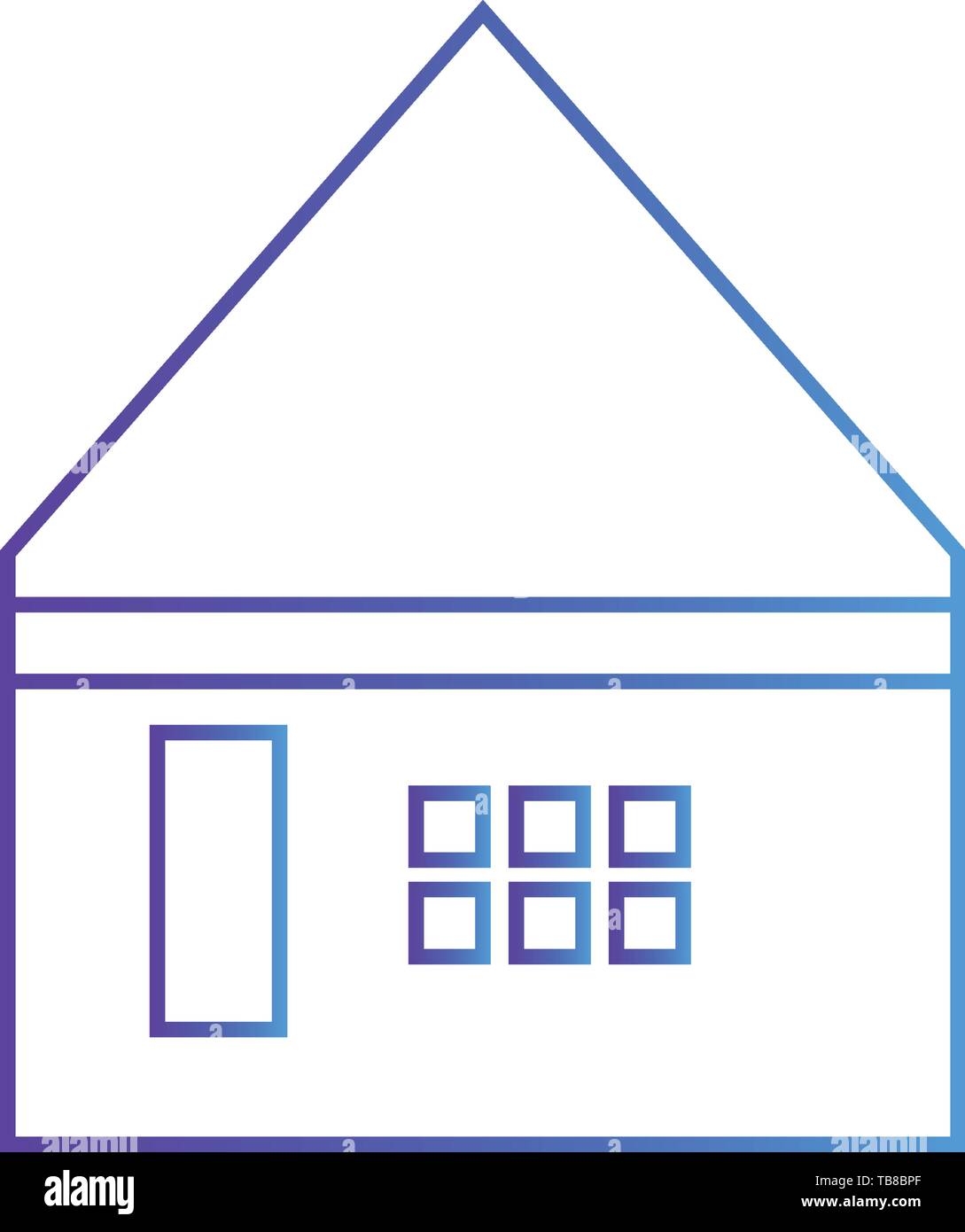 Home icon - House sign vector - outline Stock Vector Image & Art - Alamy