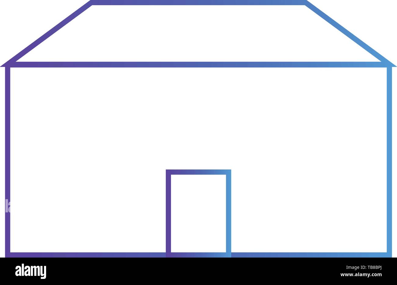 Home icon - House sign vector - outline Stock Vector Image & Art - Alamy