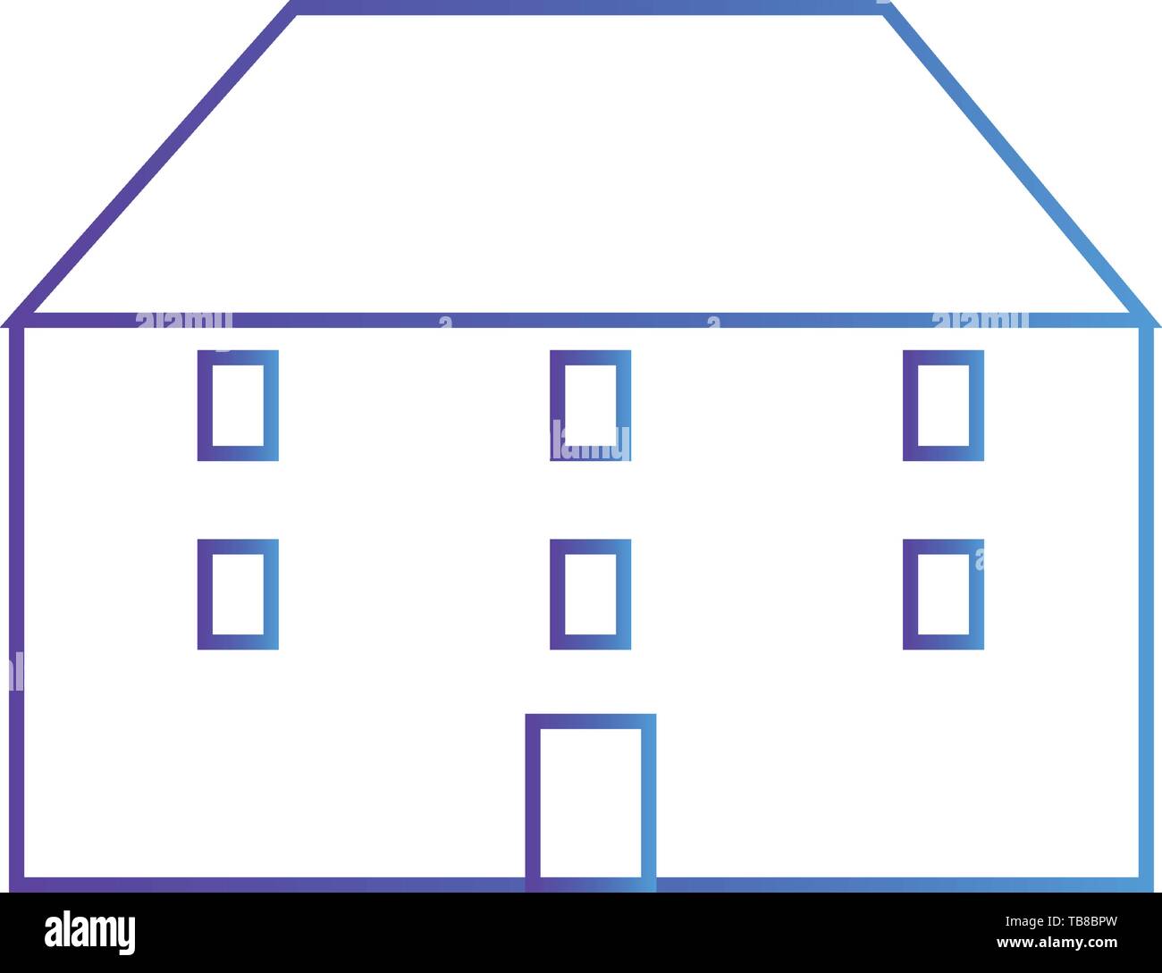 Home icon - House sign vector - outline Stock Vector Image & Art - Alamy