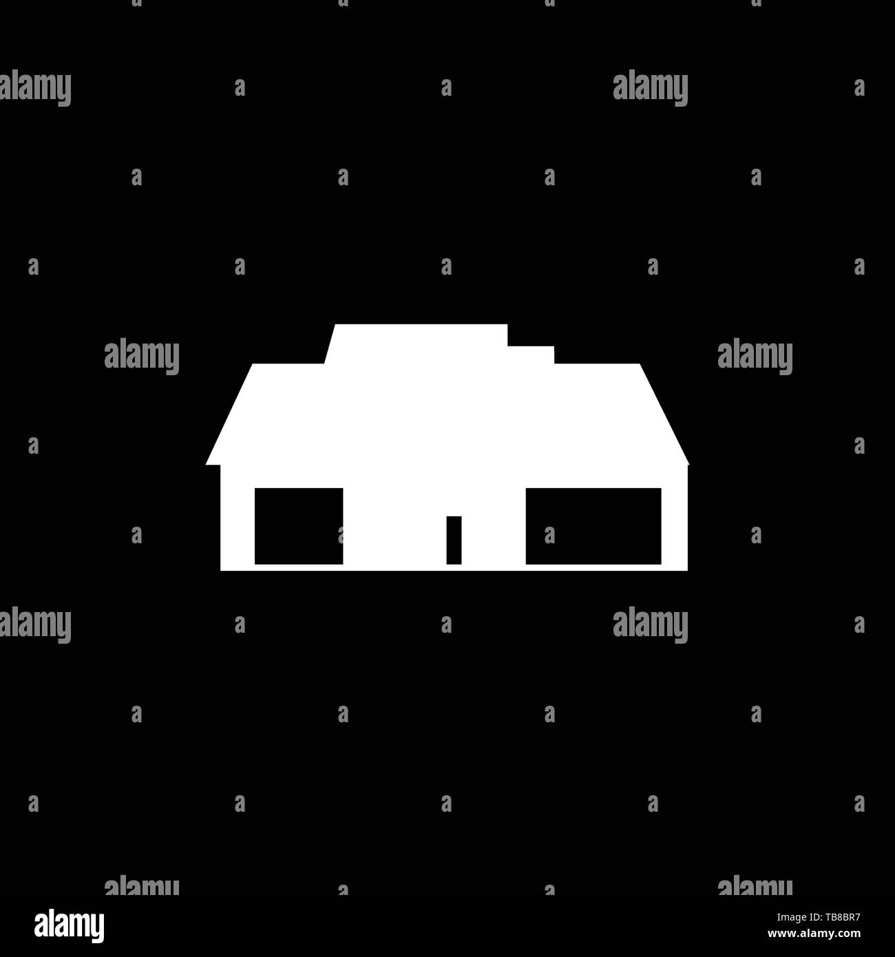 Home icon - House sign vector - Flat Stock Vector Image & Art - Alamy