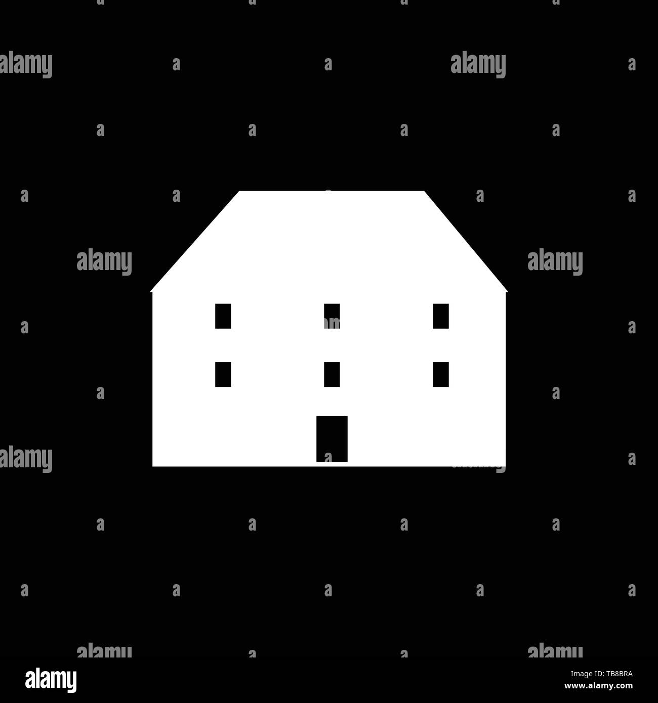 Home icon - House sign vector - Flat Stock Vector Image & Art - Alamy