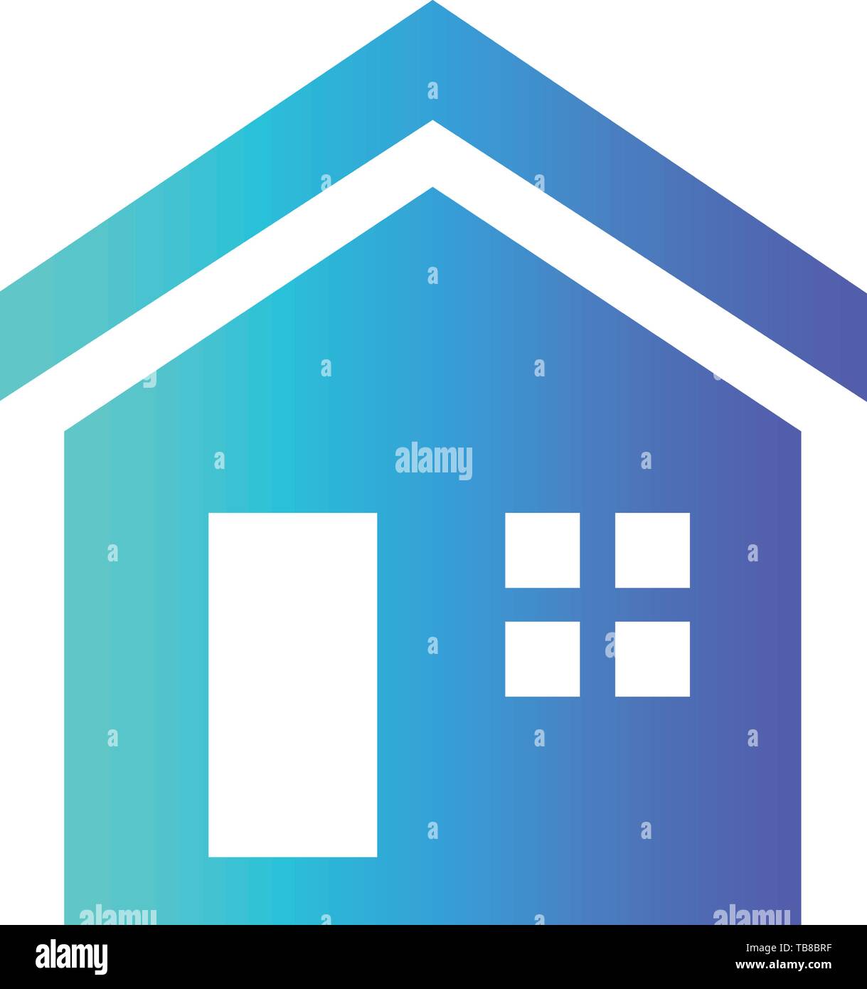 Home icon - House sign vector - gradient Stock Vector Image & Art - Alamy