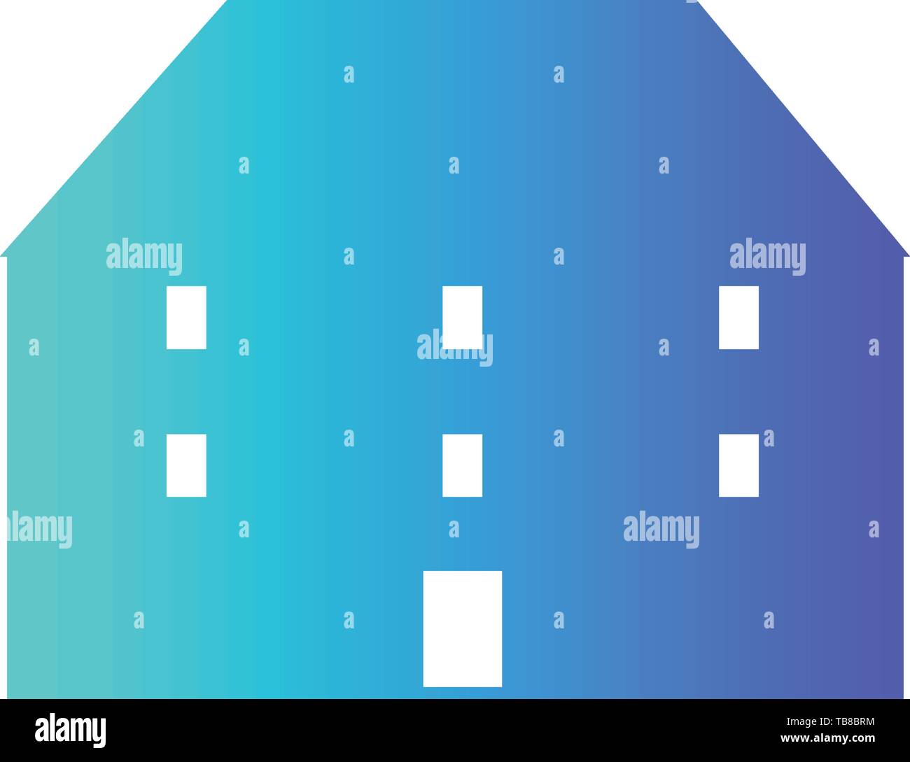 Home icon - House sign vector - gradient Stock Vector Image & Art - Alamy