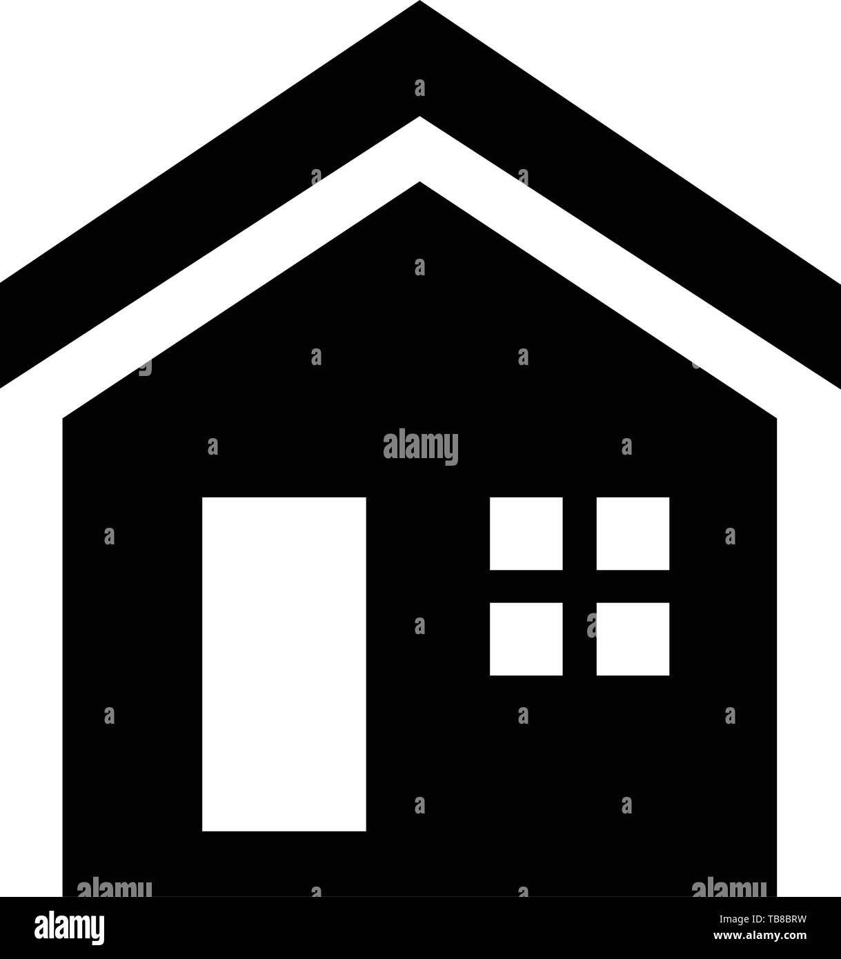 Home icon - House sign vector - Flat Stock Vector Image & Art - Alamy