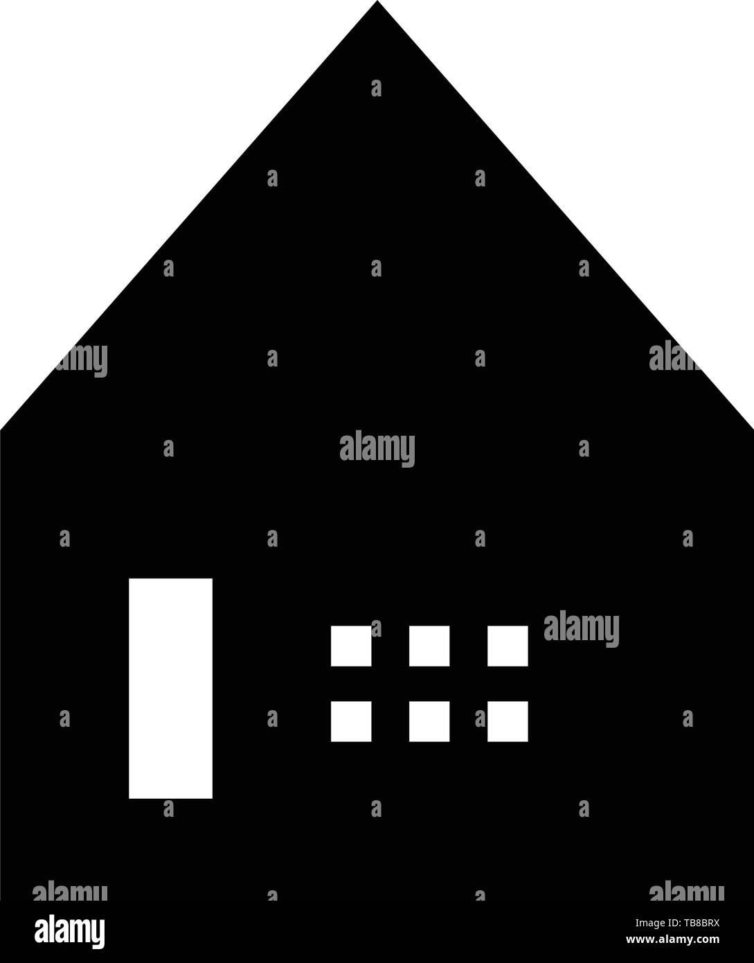 Home icon - House sign vector - Flat Stock Vector Image & Art - Alamy