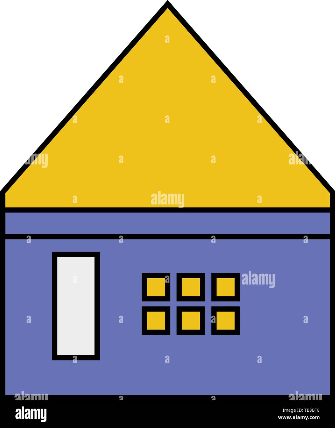 Home icon - House sign vector - Fill outline Stock Vector Image & Art ...