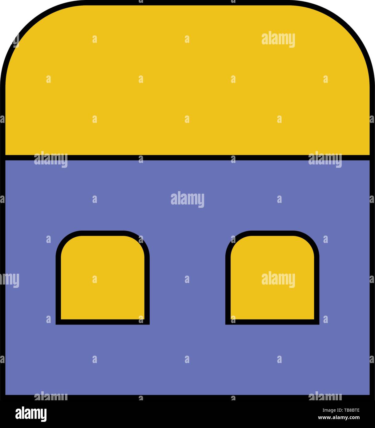 Home icon - House sign vector - Fill outline Stock Vector Image & Art ...