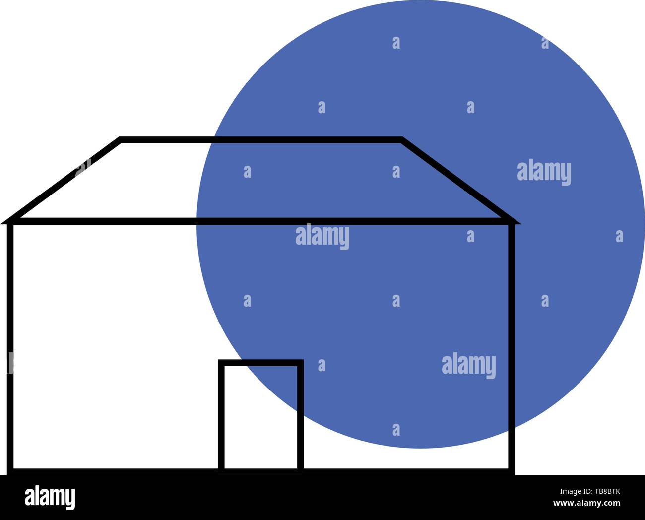 Home icon - House sign vector - outline Stock Vector Image & Art - Alamy