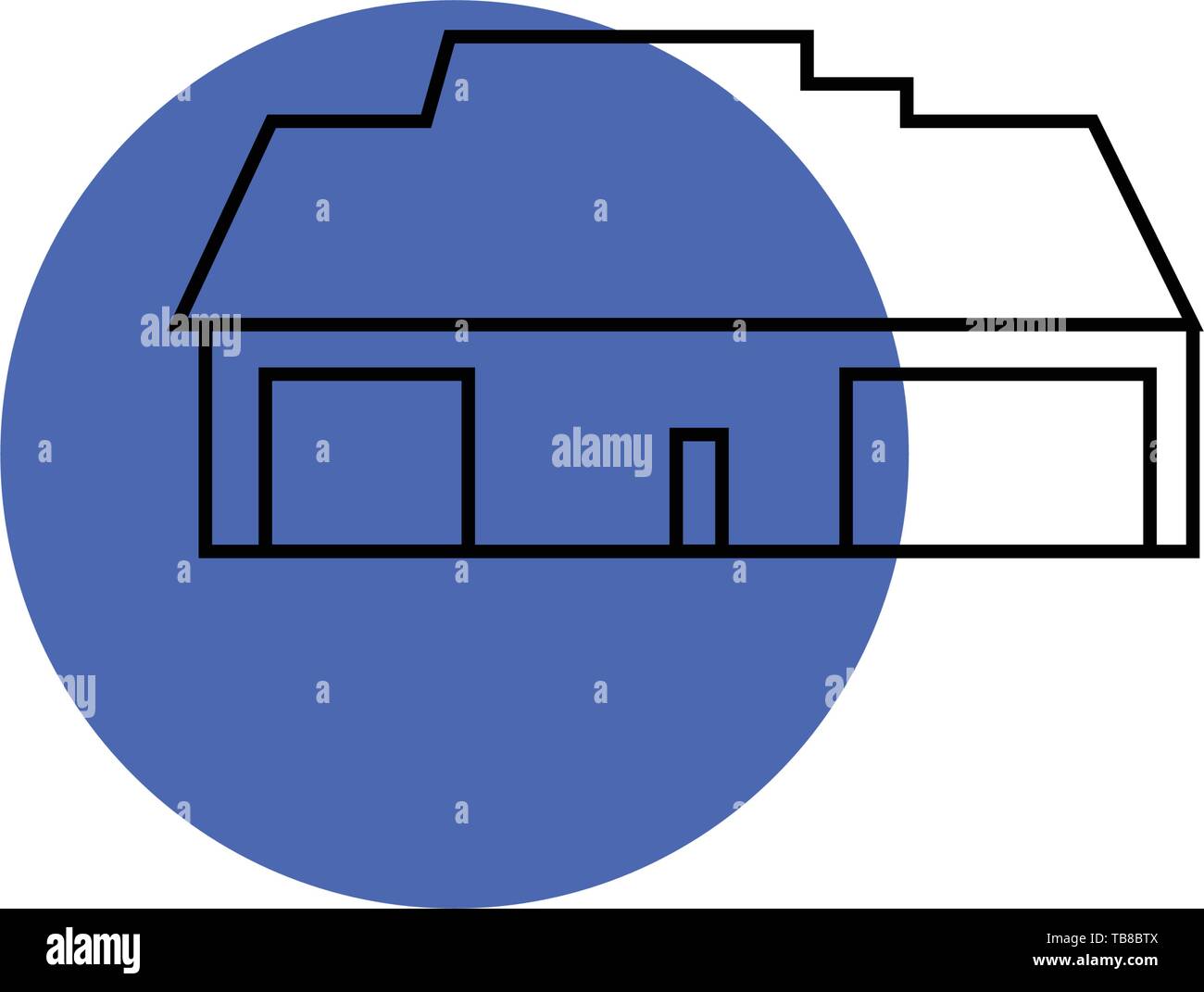 Home icon - House sign vector - outline Stock Vector Image & Art - Alamy