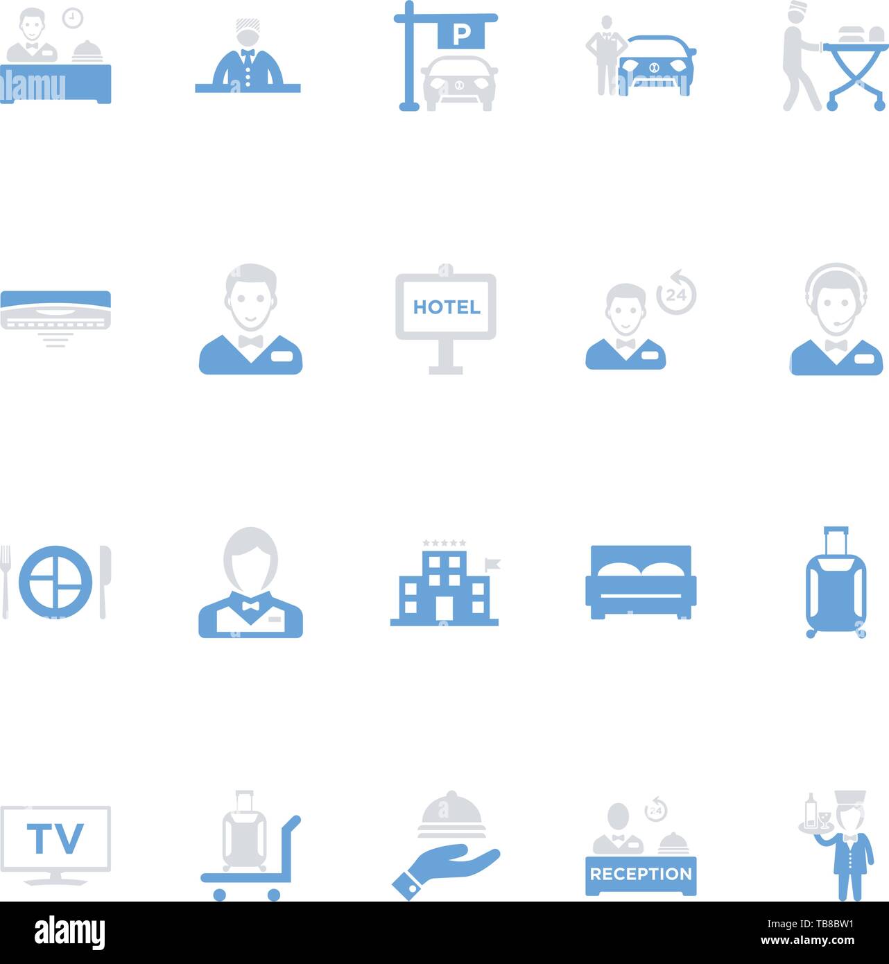 Hotel service icons set - vector Stock Vector Image & Art - Alamy