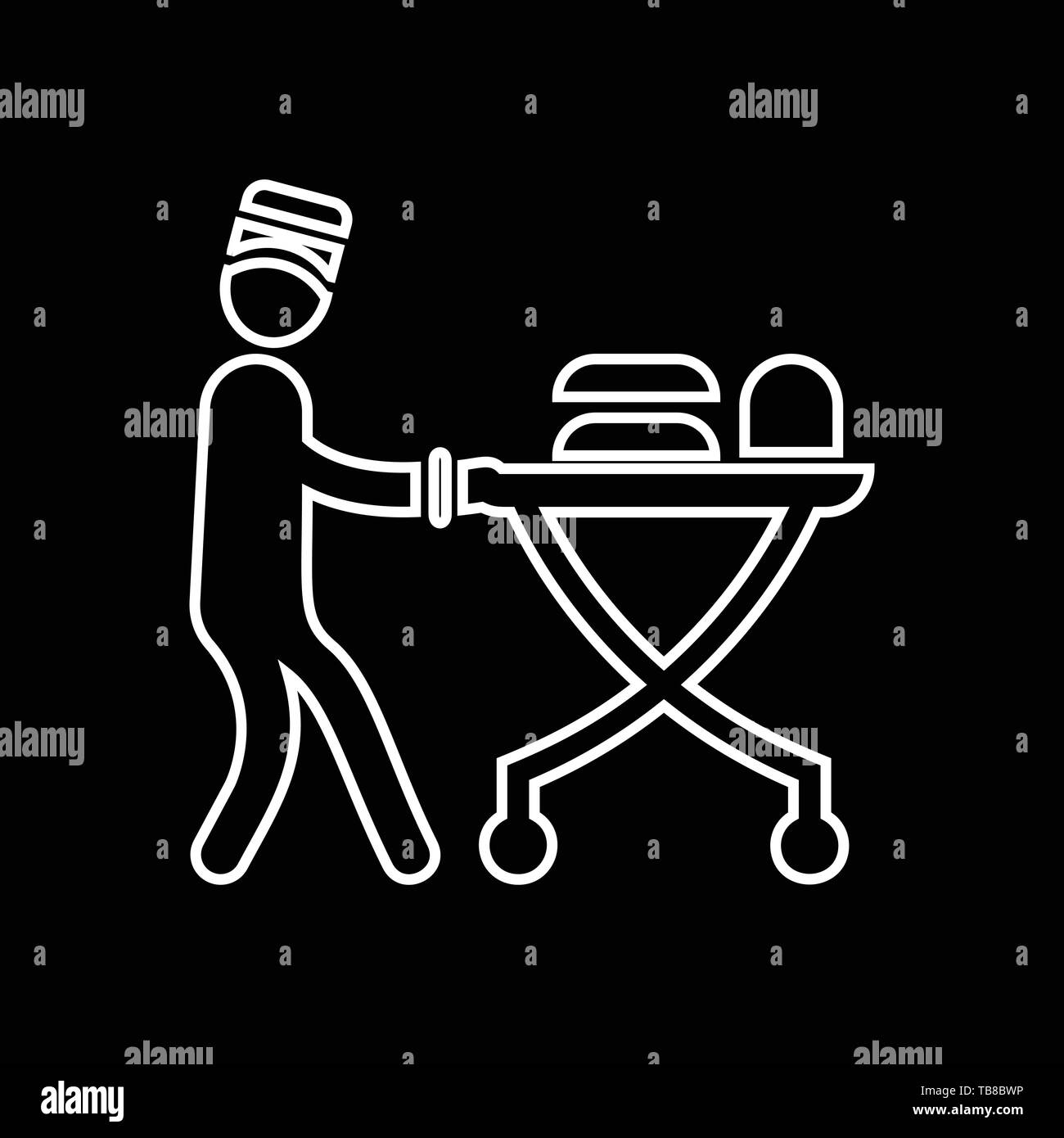 Dinner hotel food Black and White Stock Photos & Images - Alamy