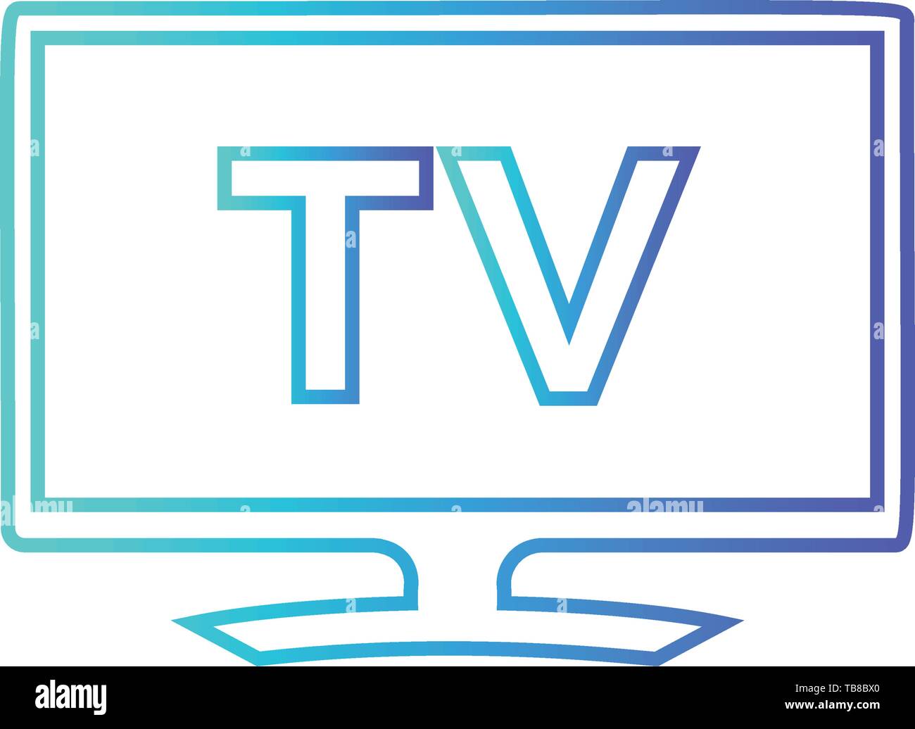 Symbol television Stock Vector Images - Alamy