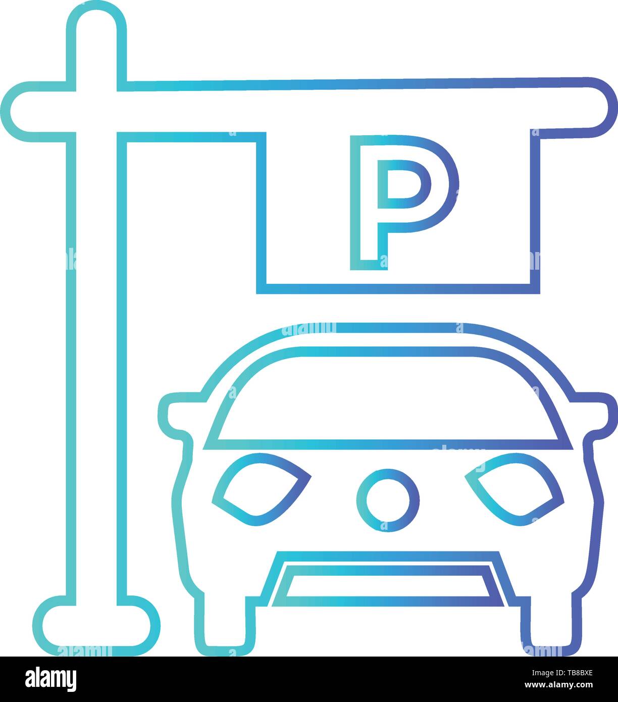 Car parking vector sign icon Stock Vector Image & Art - Alamy