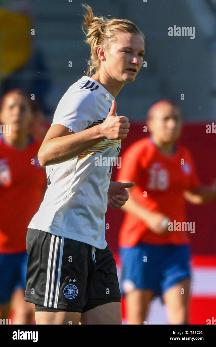 Regensburg, Germany. 30th May, 2019. Football, women: International ...