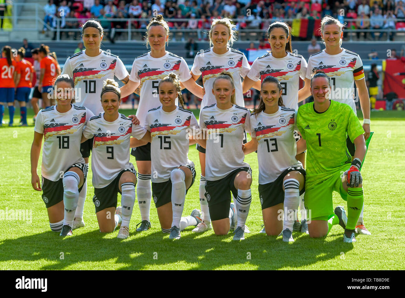 Regensburg, Germany. 30th May, 2019. Football, women: International ...