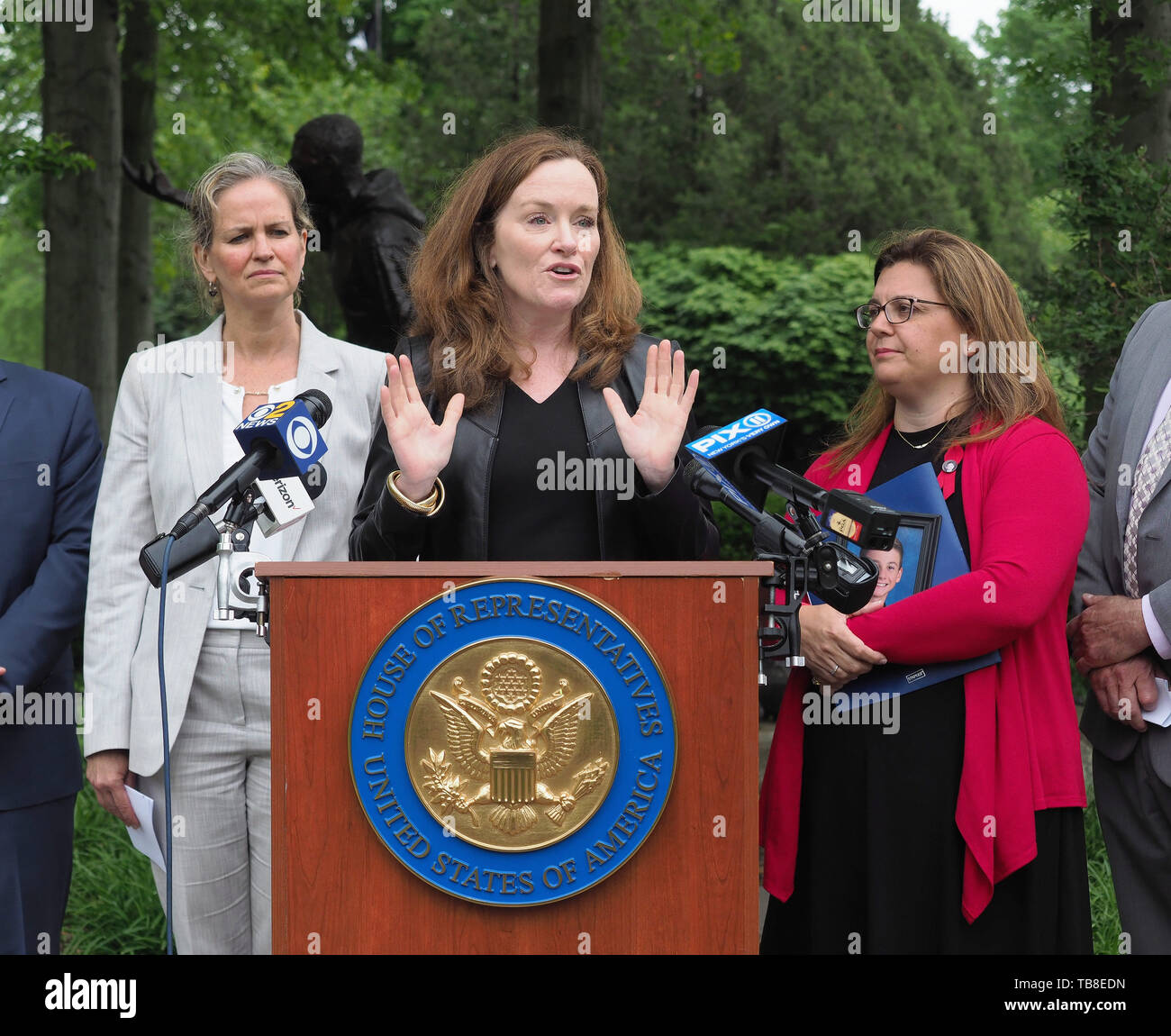 Hempstead, New York, USA. 30th May, 2019. At podium, U.S ...