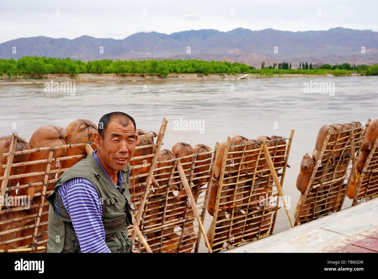 Sheepskin raft hi-res stock photography and images - Alamy