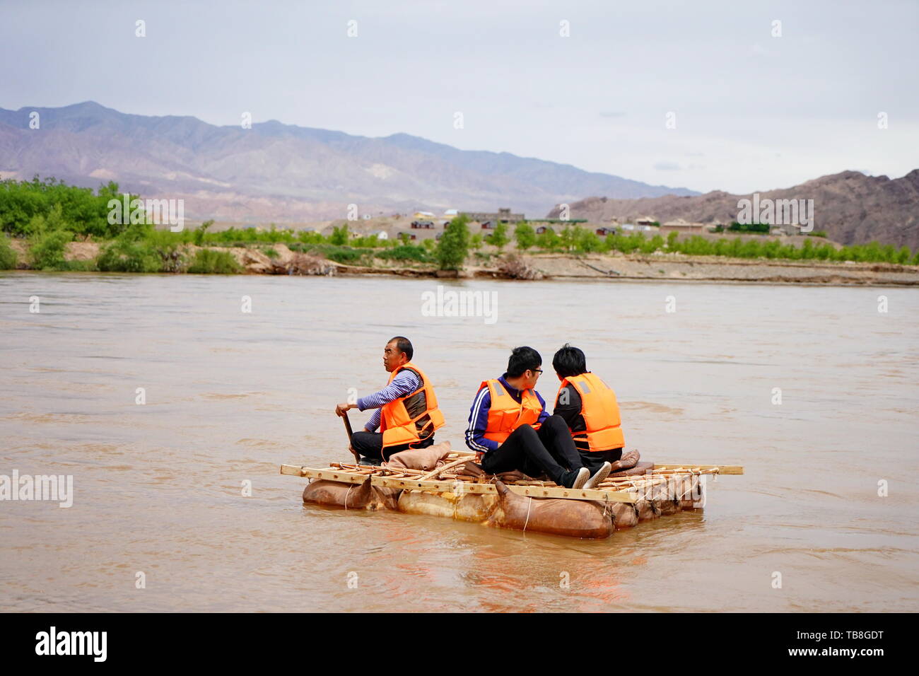 Sheepskin raft hi-res stock photography and images - Alamy