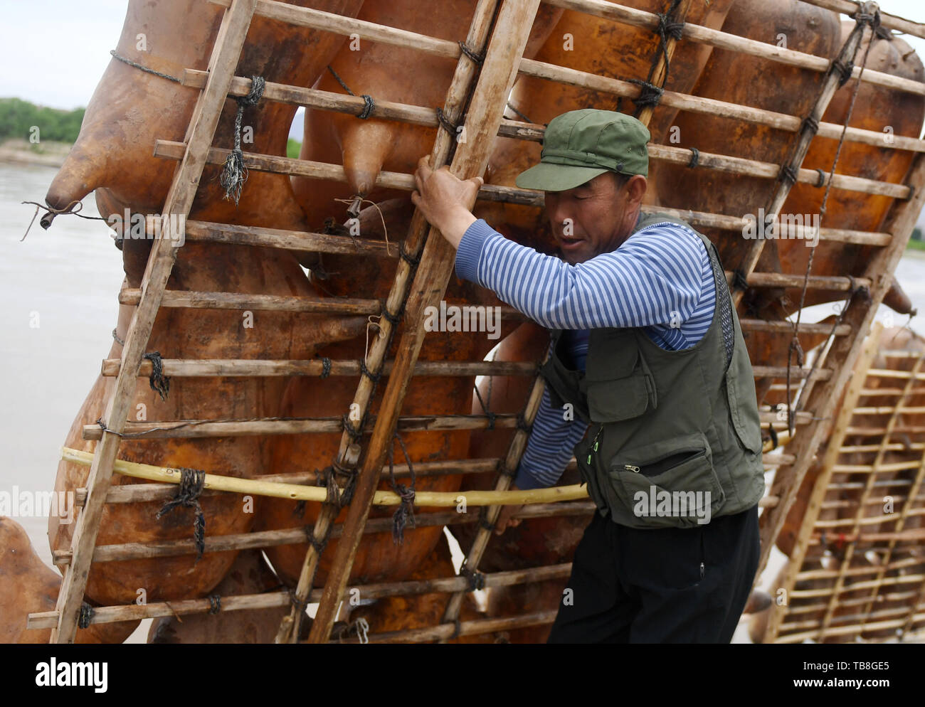 Sheepskin raft hi-res stock photography and images - Alamy