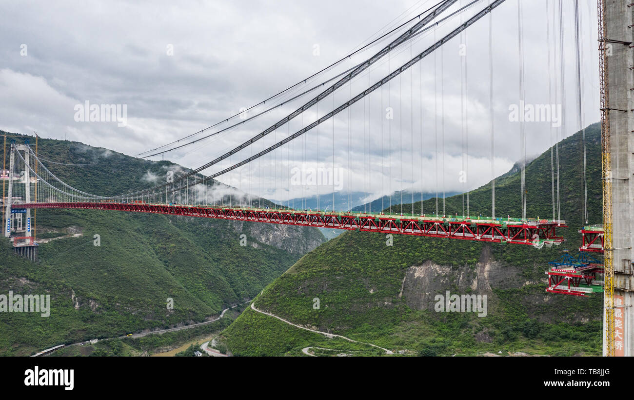 Xishui. 30th May, 2019. Aerial photo taken on May 30, 2019 shows the ...