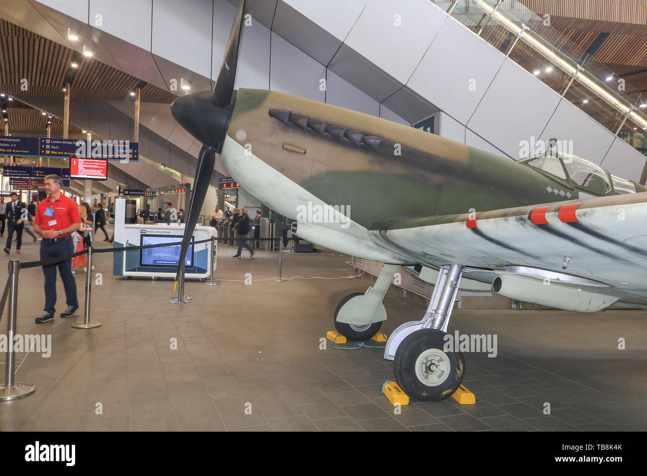 London, UK. 31st May, 2019. A replica Spitfire Mk.IX from RAF Duxford ...