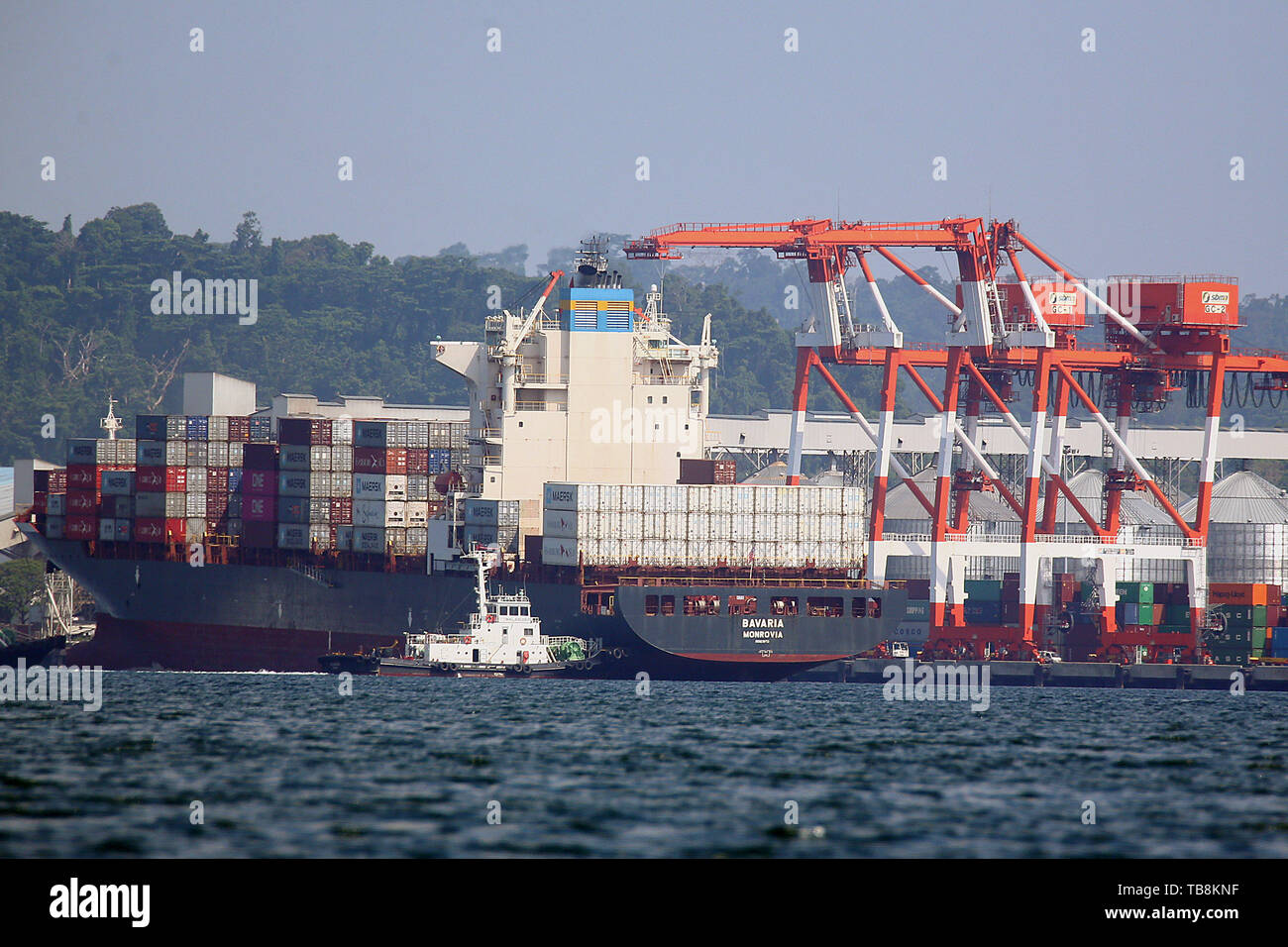 Zambales Province, Philippines. 30th May, 2019. MV Bavaria, a Liberian ...