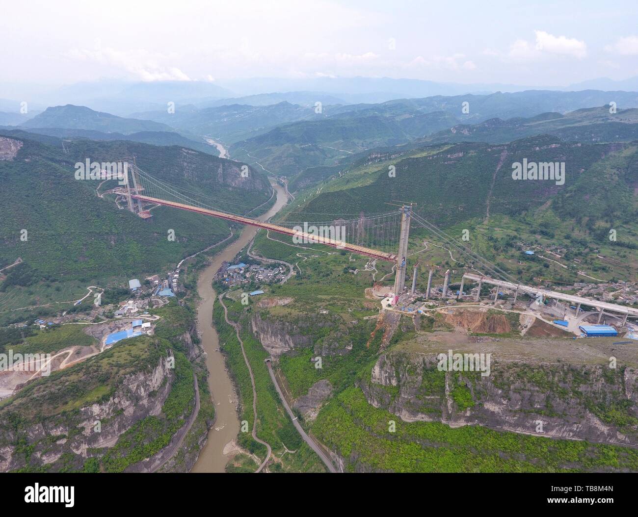 Chengdu. 31st May, 2019. Aerial photo taken on May 31, 2019 shows the ...