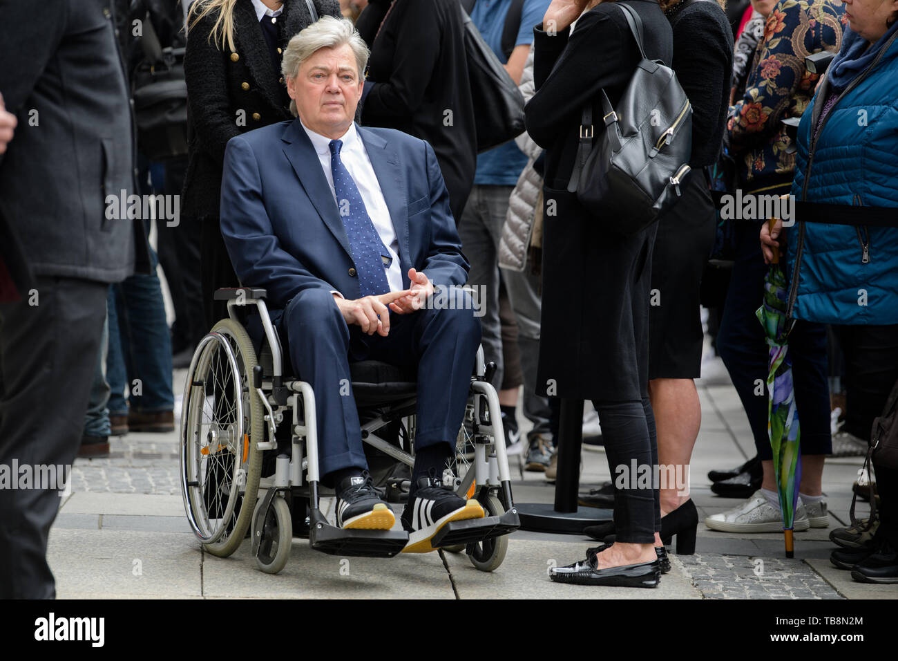 Munich, Germany. 31st May, 2019. Attorney Michael Prinz comes to the ...