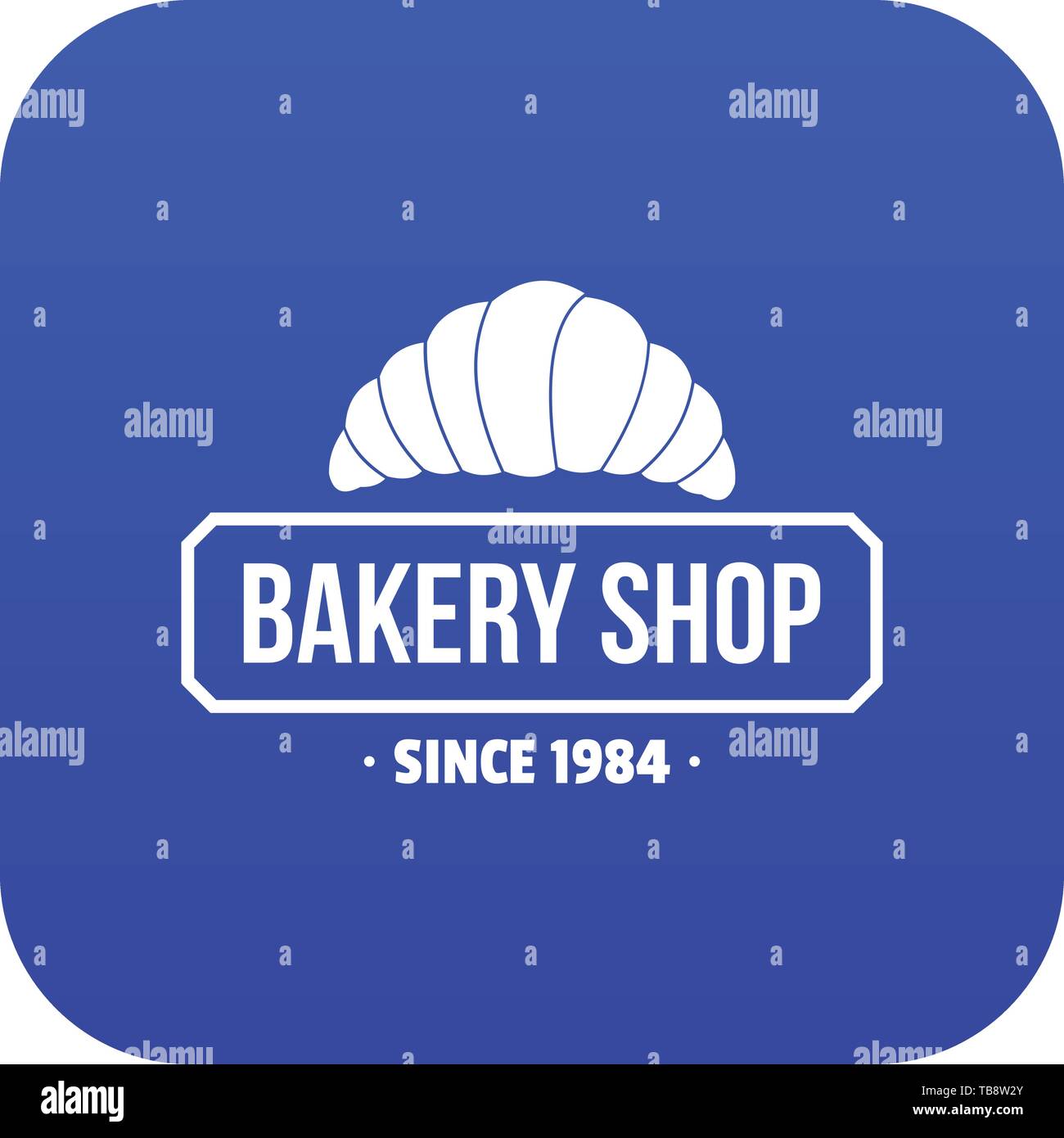 Bakery icon blue vector Stock Vector Image & Art - Alamy