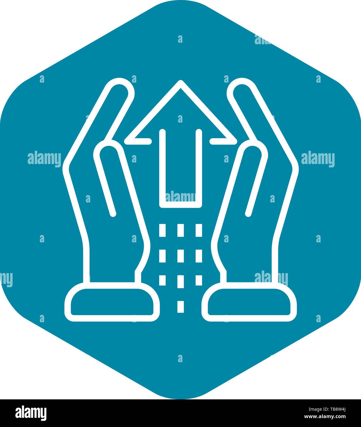 Hand care delivery icon, outline style Stock Vector Image & Art - Alamy