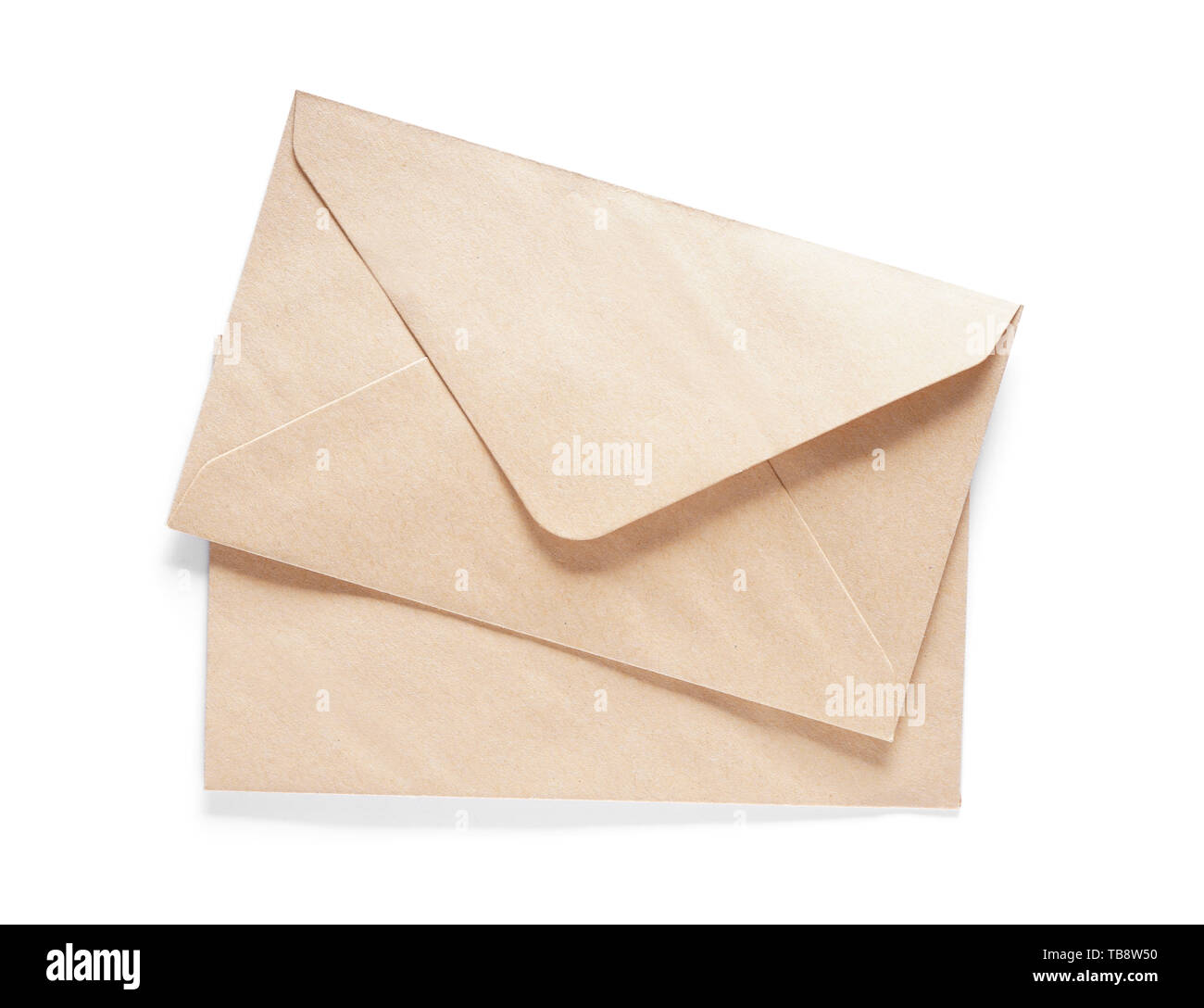 Paper envelopes on white background Stock Photo - Alamy