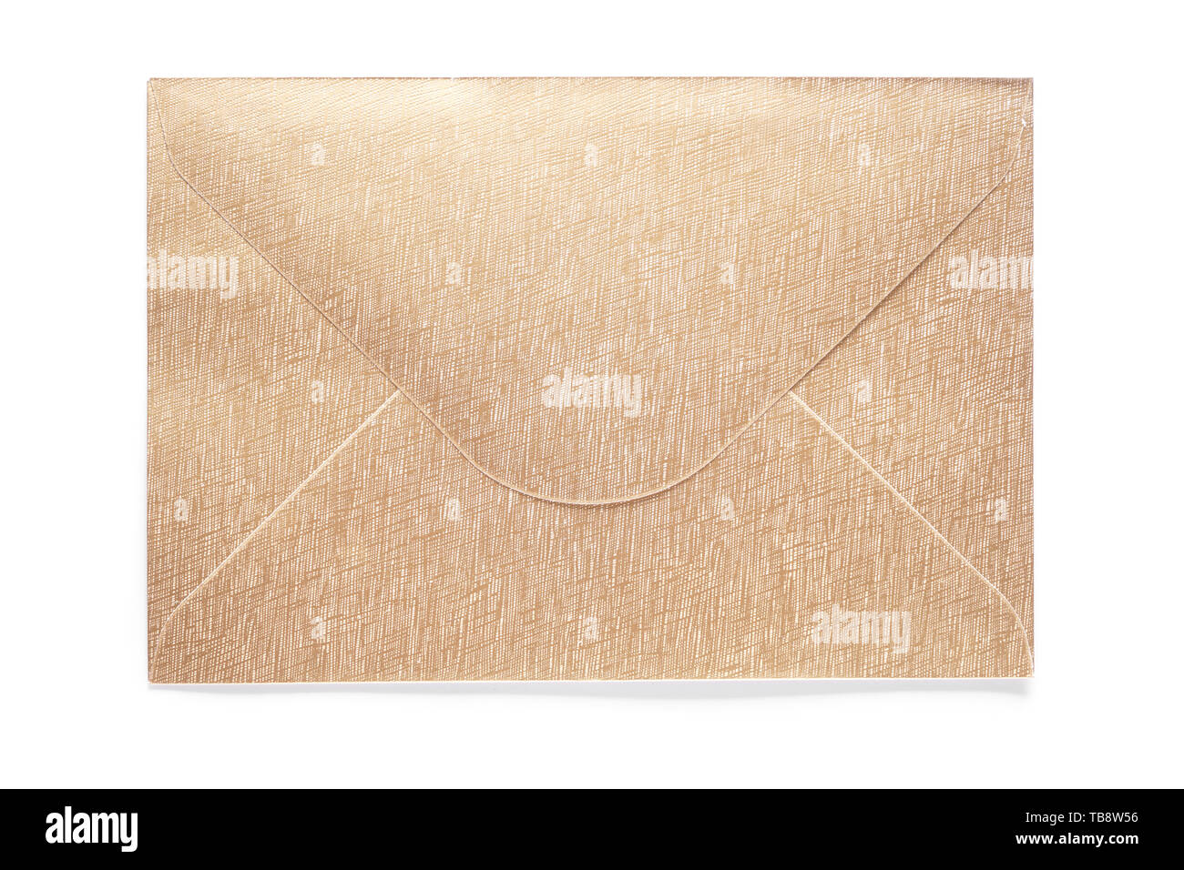 Paper envelope on white background Stock Photo - Alamy