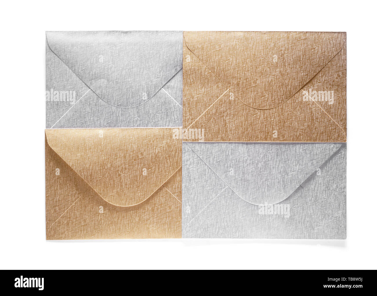 Paper envelopes on white background Stock Photo - Alamy