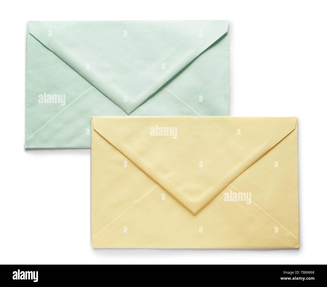 Paper envelopes on white background Stock Photo - Alamy