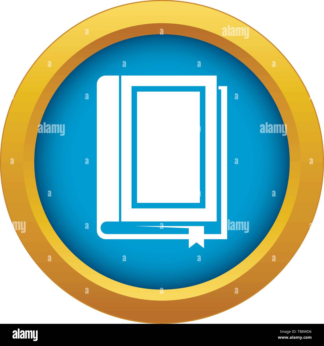 Book icon blue vector isolated Stock Vector Image & Art - Alamy