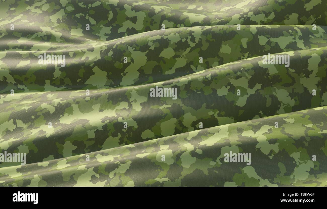 Military war background camouflage khaki pattern. 3D render Stock Photo ...