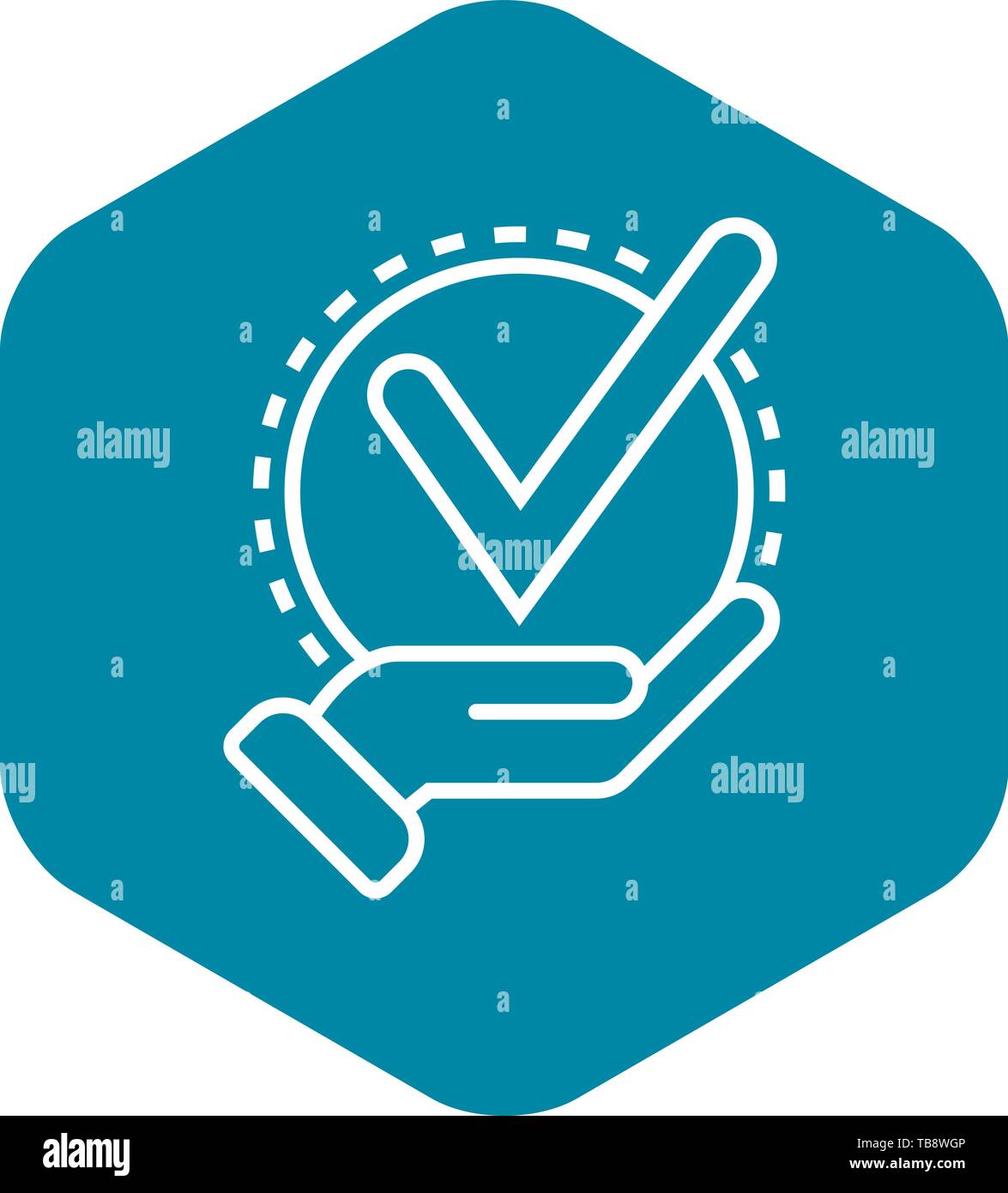 Successful delivery icon, outline style Stock Vector Image & Art - Alamy