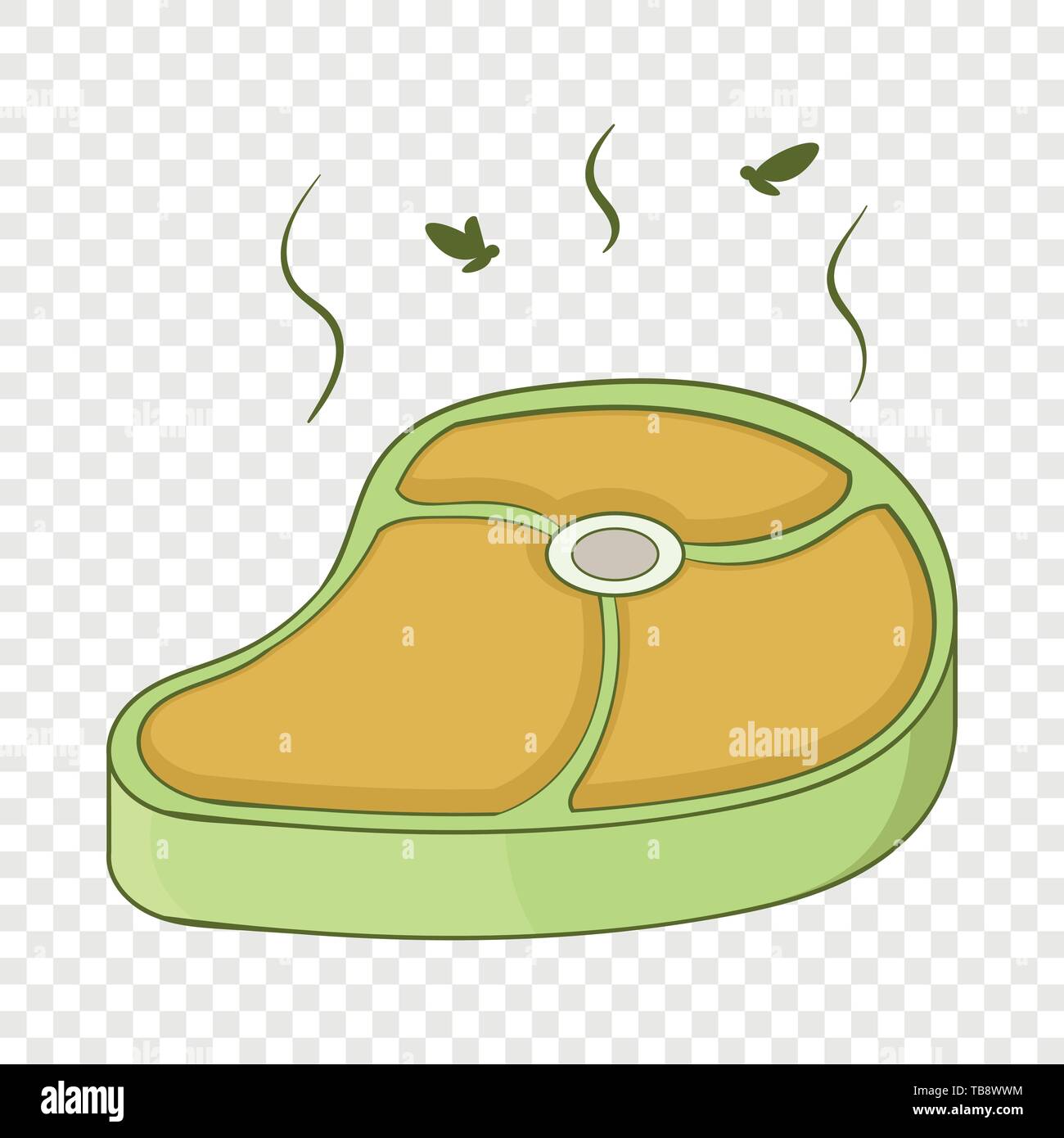 Rotten piece of meat icon, cartoon style Stock Vector Image & Art - Alamy