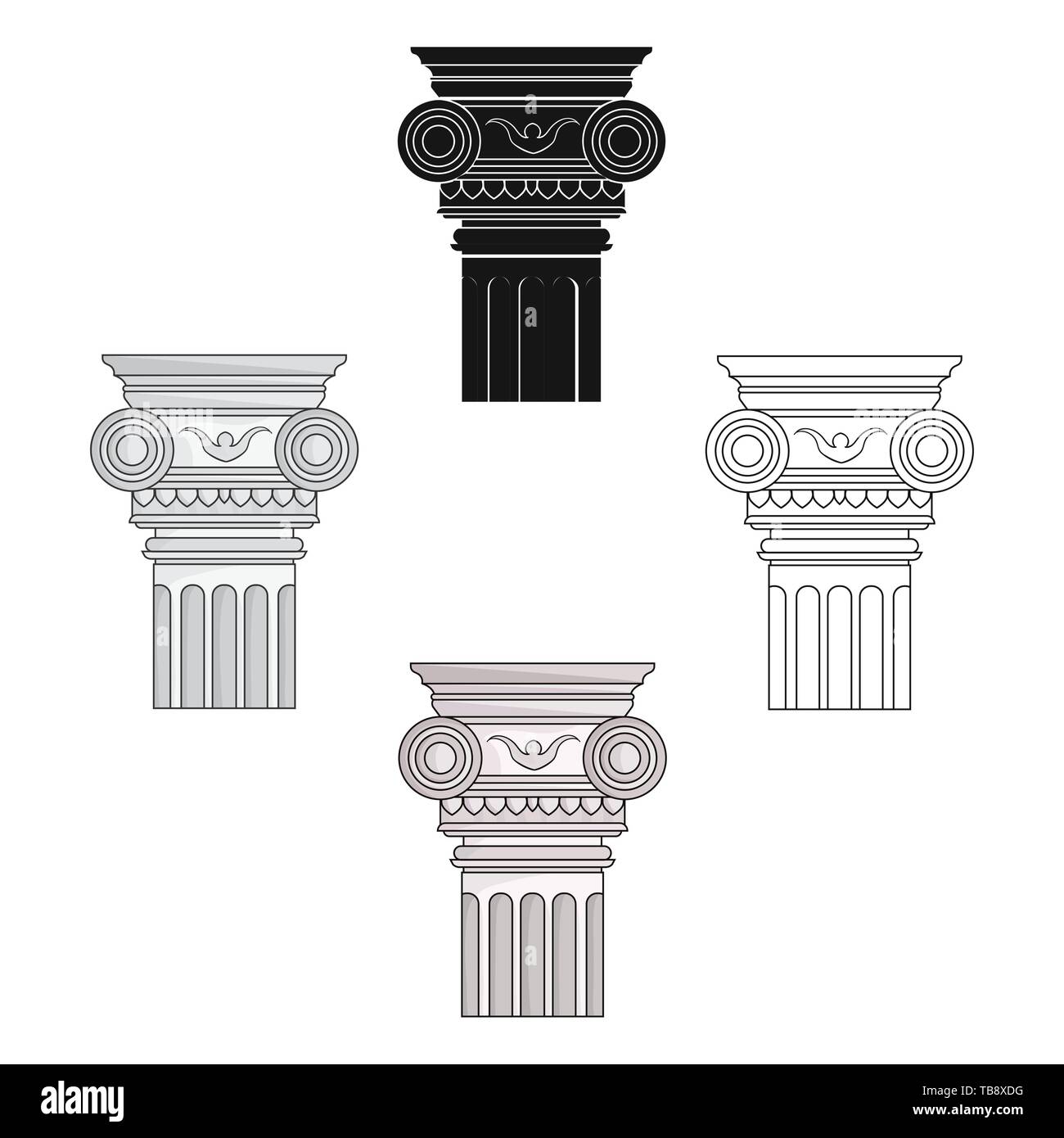 Corinthian architectural order Stock Vector Images - Alamy