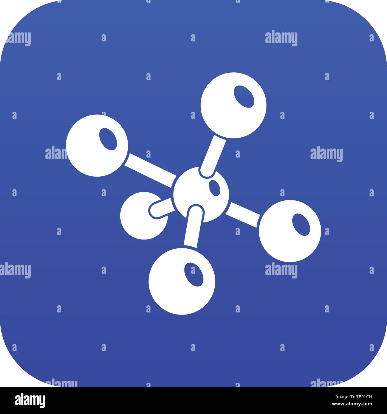 Molecule chemistry icon blue vector Stock Vector Image & Art - Alamy