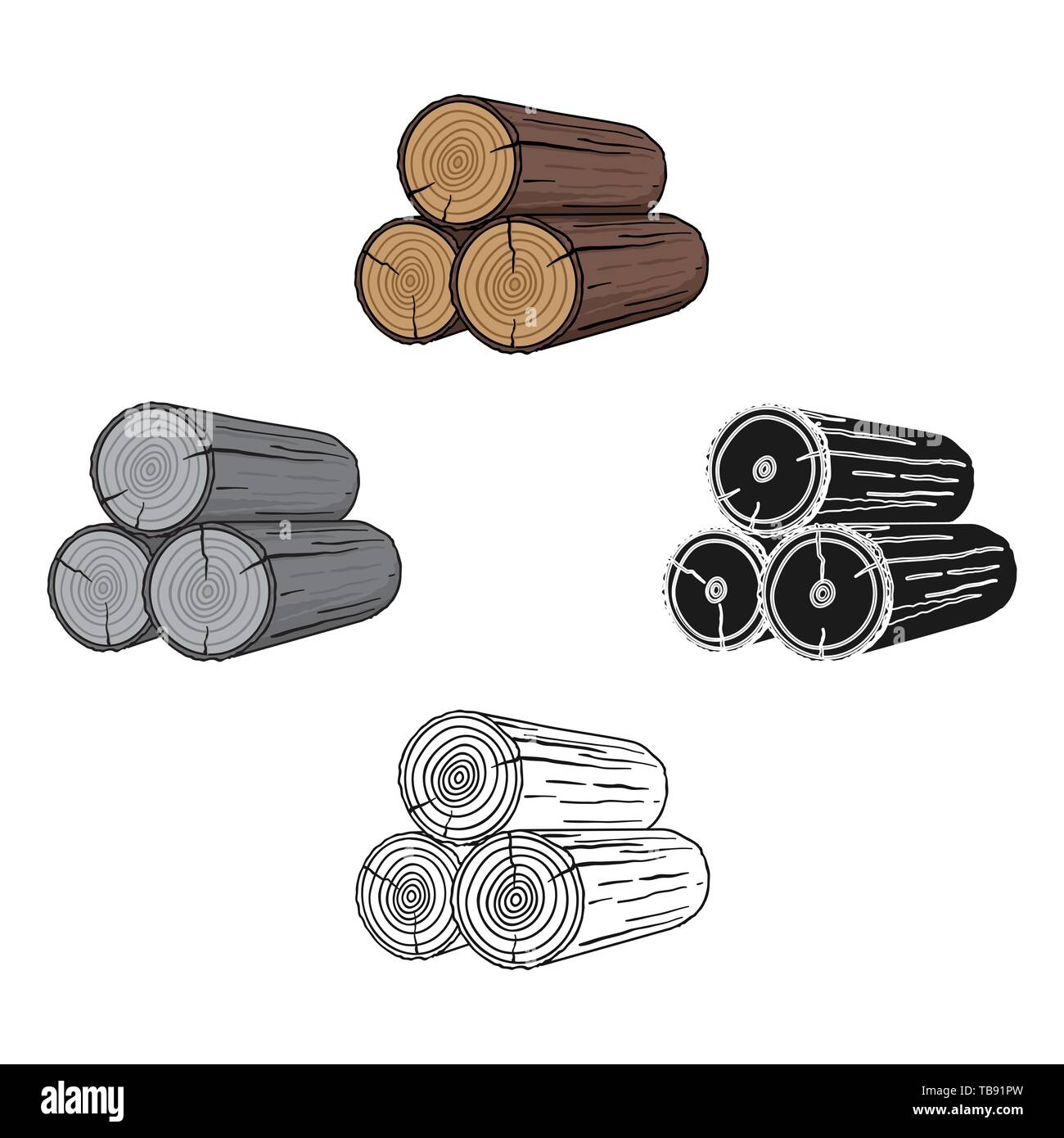 Forestry Logging Logo