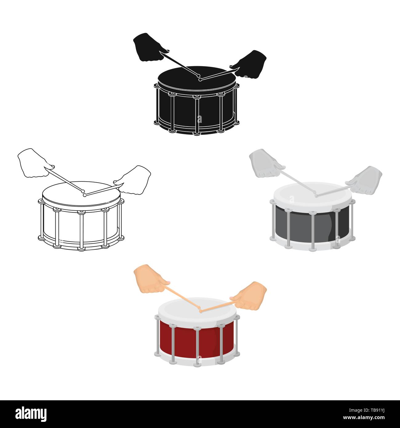 Cartoon Drum High Resolution Stock Photography and Images - Alamy