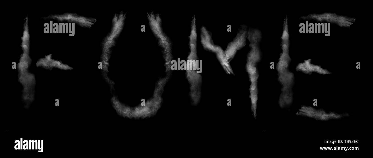 Toxic text black smoke effect hi-res stock photography and images - Alamy